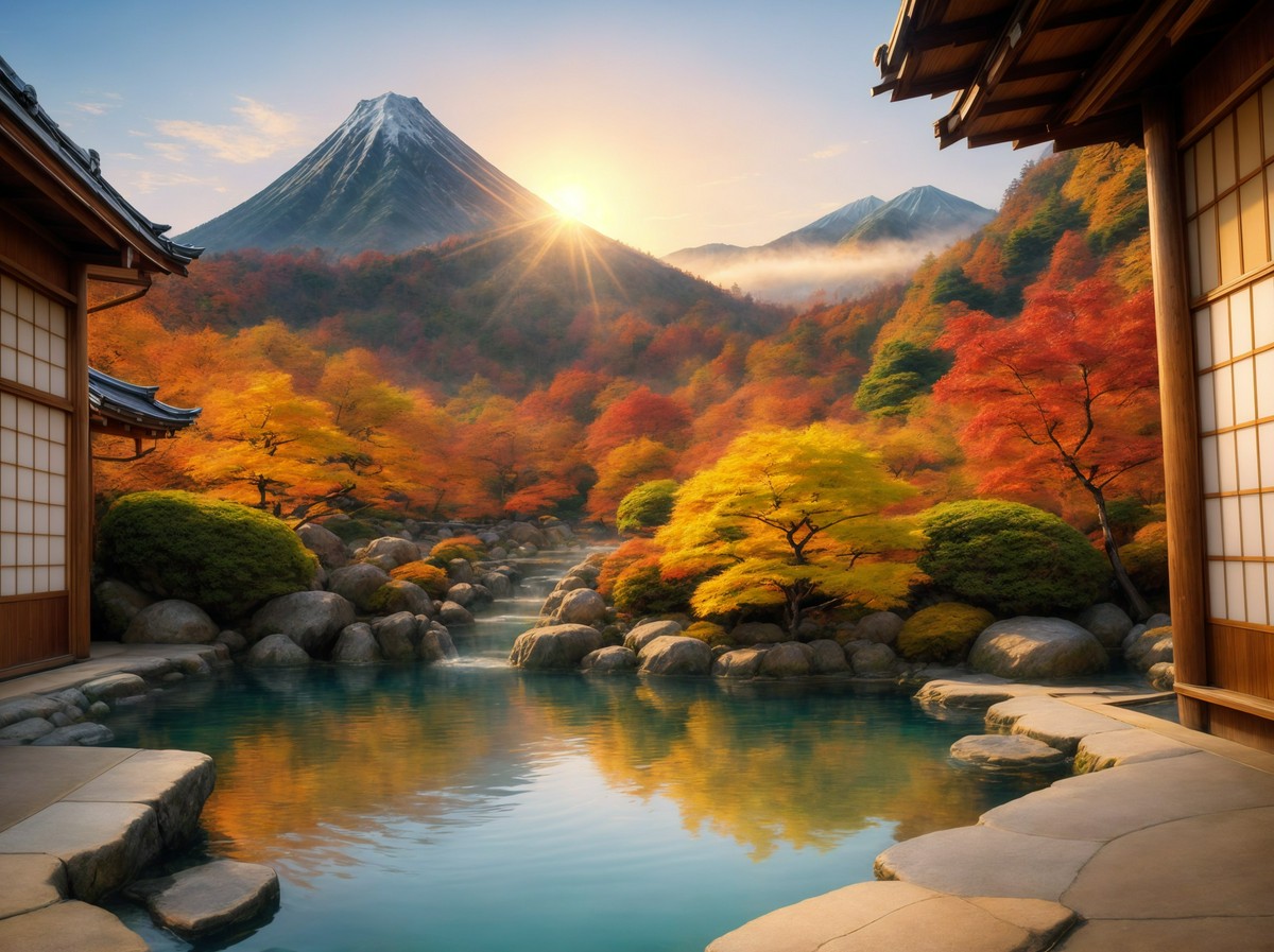 Colors of Autumn Onsen — Yodayo