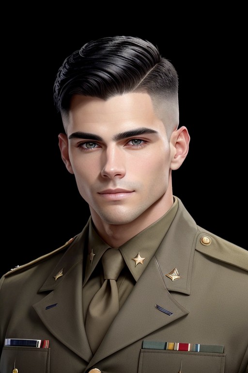 Dominic in his uniform for the Band of Brothers Event — Yodayo