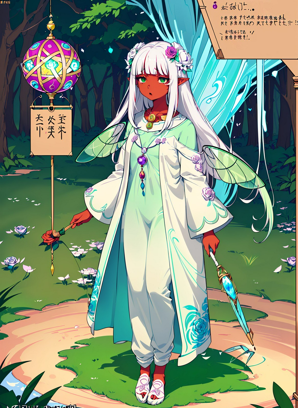 Project Elara: Mysterious Flower Storyboard Panel Enhanced — Yodayo