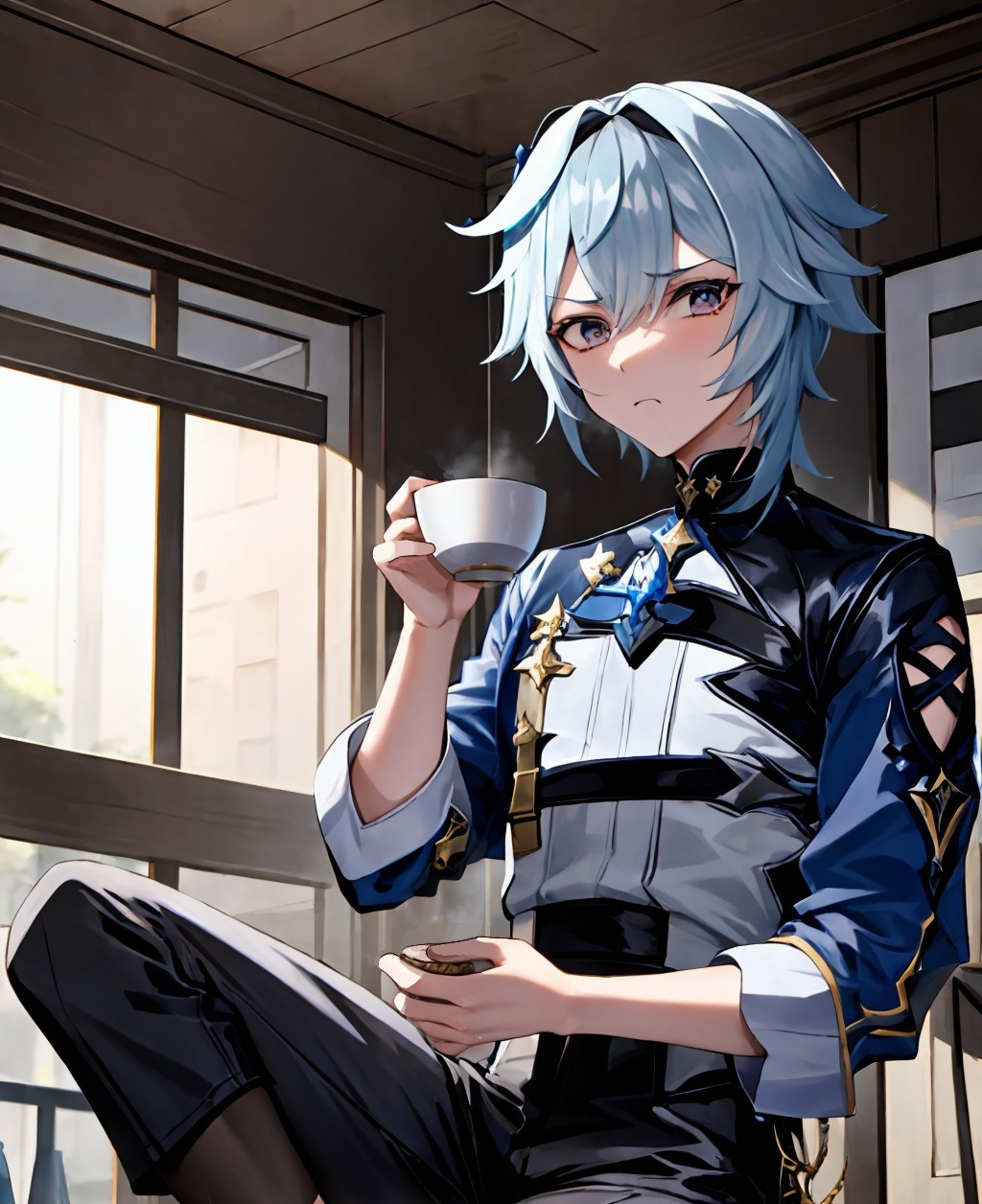 Male Eula. Tea with a runaway prince — Yodayo