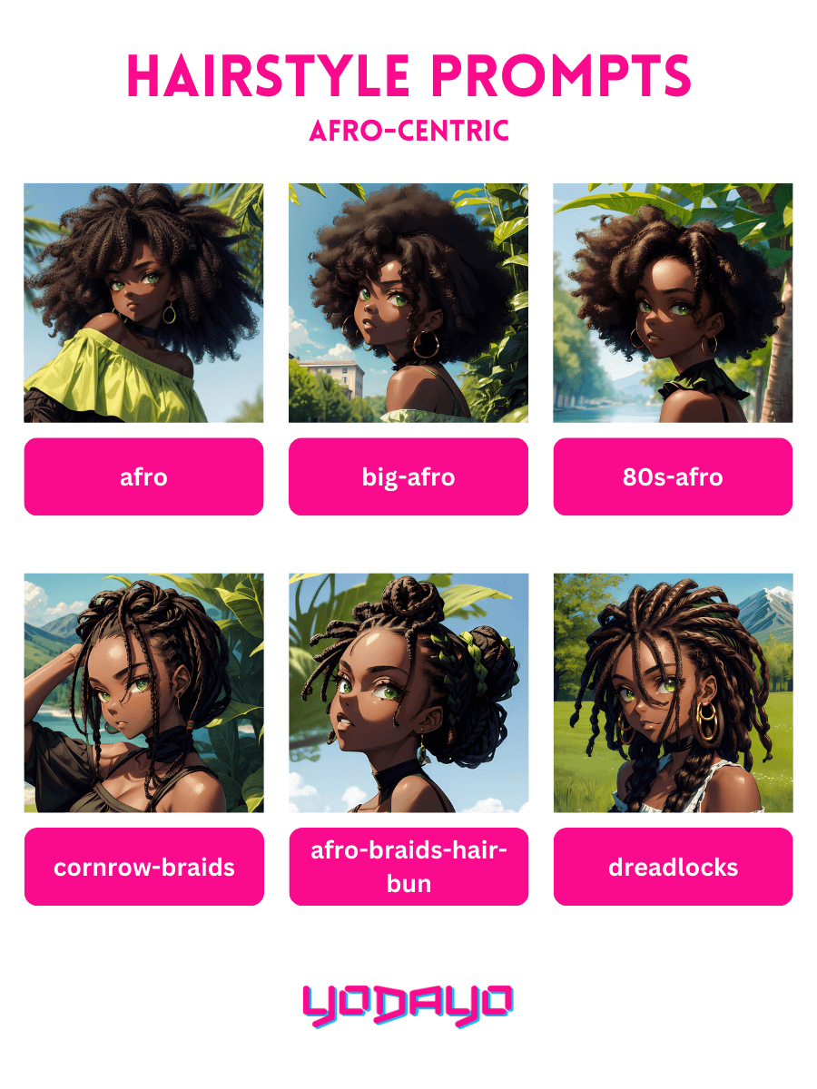 Hairstyle prompt guide — Yodayo