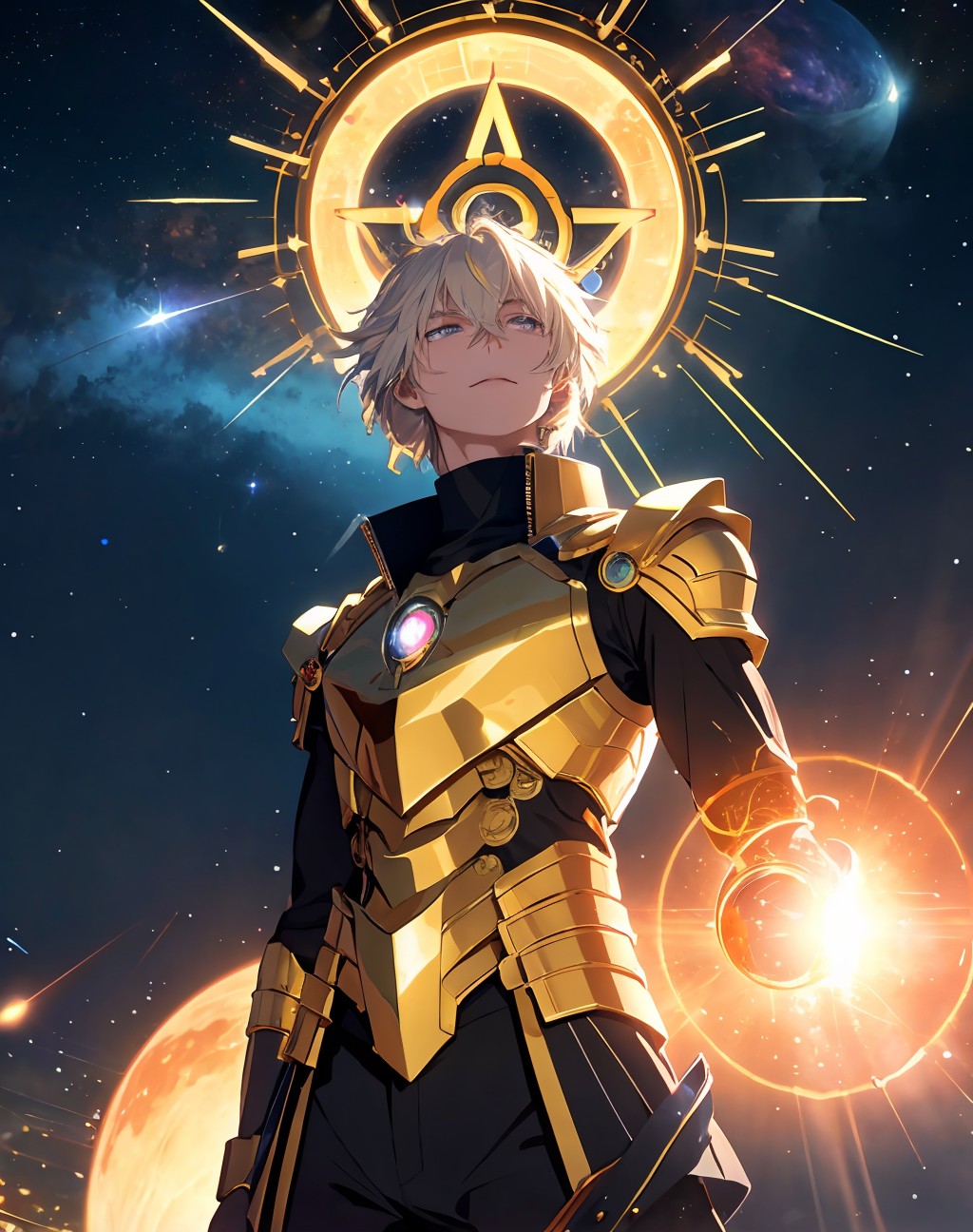 "Astral Protector: The Celestial Titan's Odyssey" — Yodayo