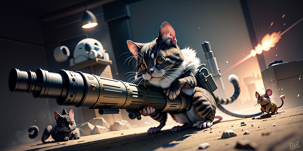 Cat Rocket Launcher — Yodayo