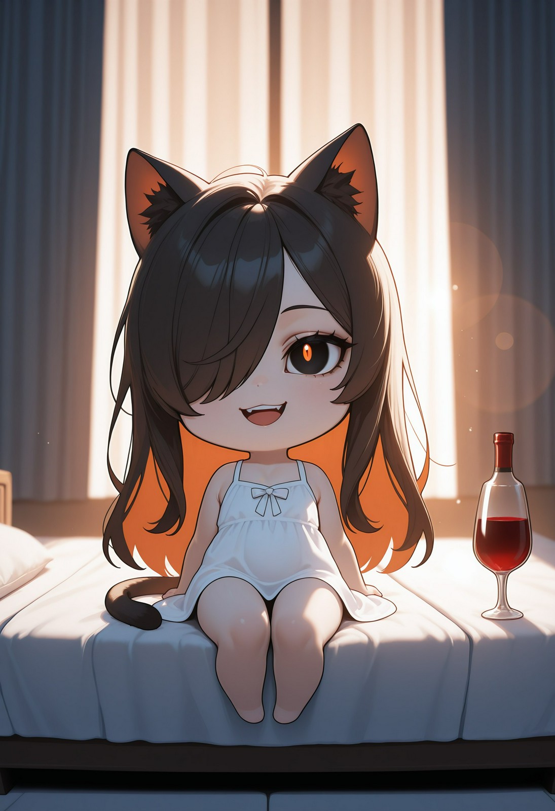 Cat girl Marcella - Chibi Saturday😸🍷 — Yodayo