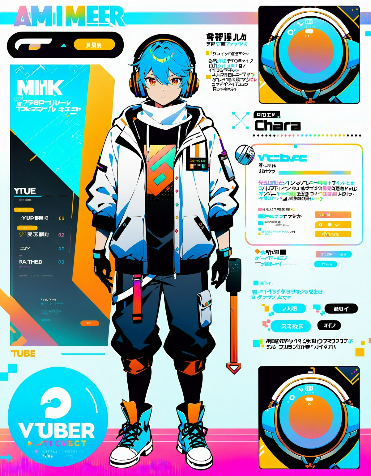Mr. Aikai (Vtuber Concept Art) — Yodayo