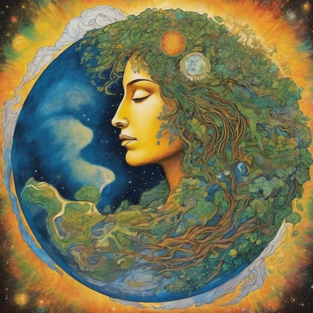 Mother Gaia Nurtures Her Child — Yodayo