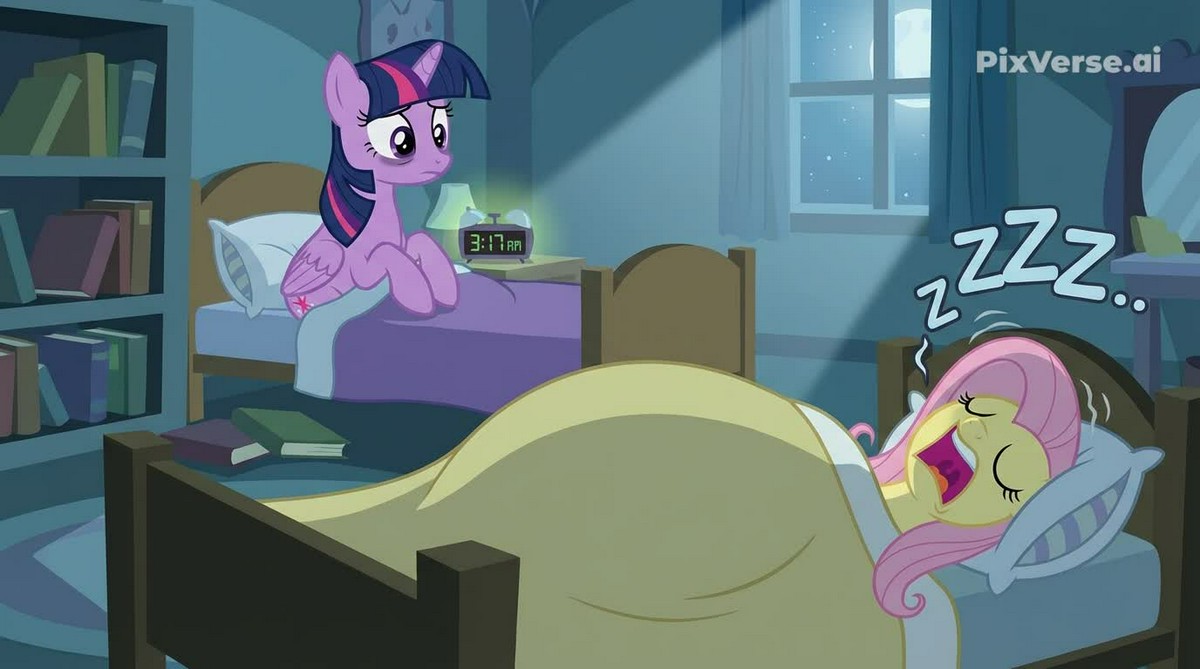 Fluttershy snoring — Yodayo