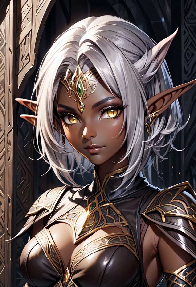 Dark-skinned Elf — Yodayo