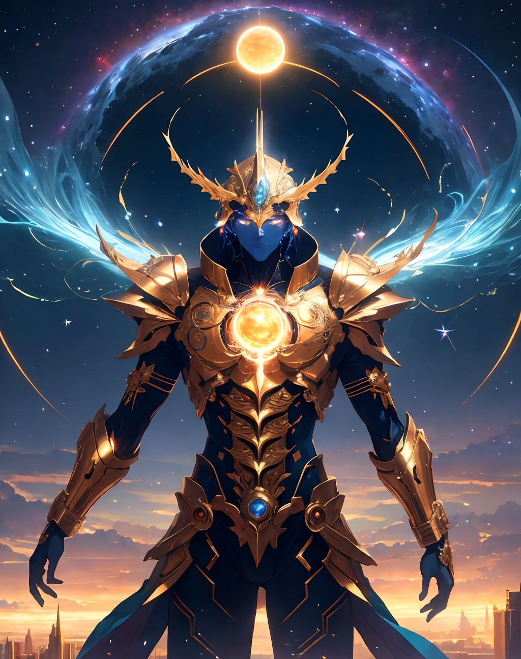 "Chronicles of the Celestial Titan: A Cosmic Guardian's Legacy" — Yodayo