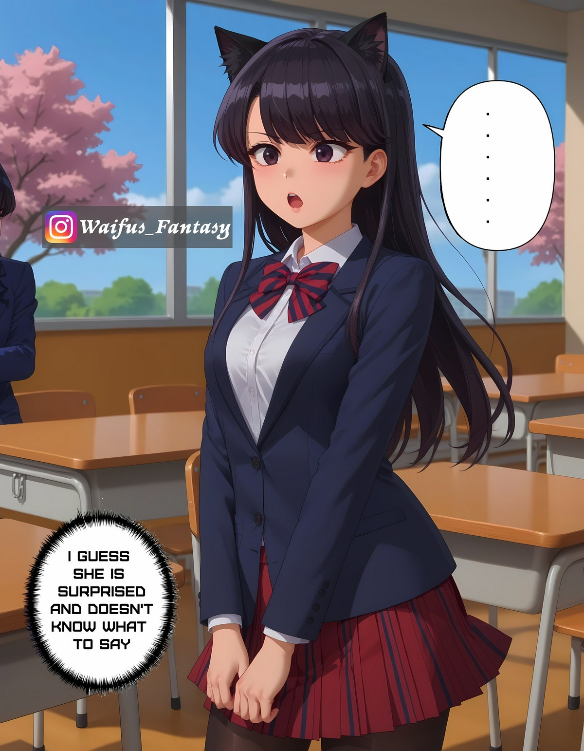 [ Prompt] Surprised? - Komi Shouko (Komi can't communicate) — Yodayo