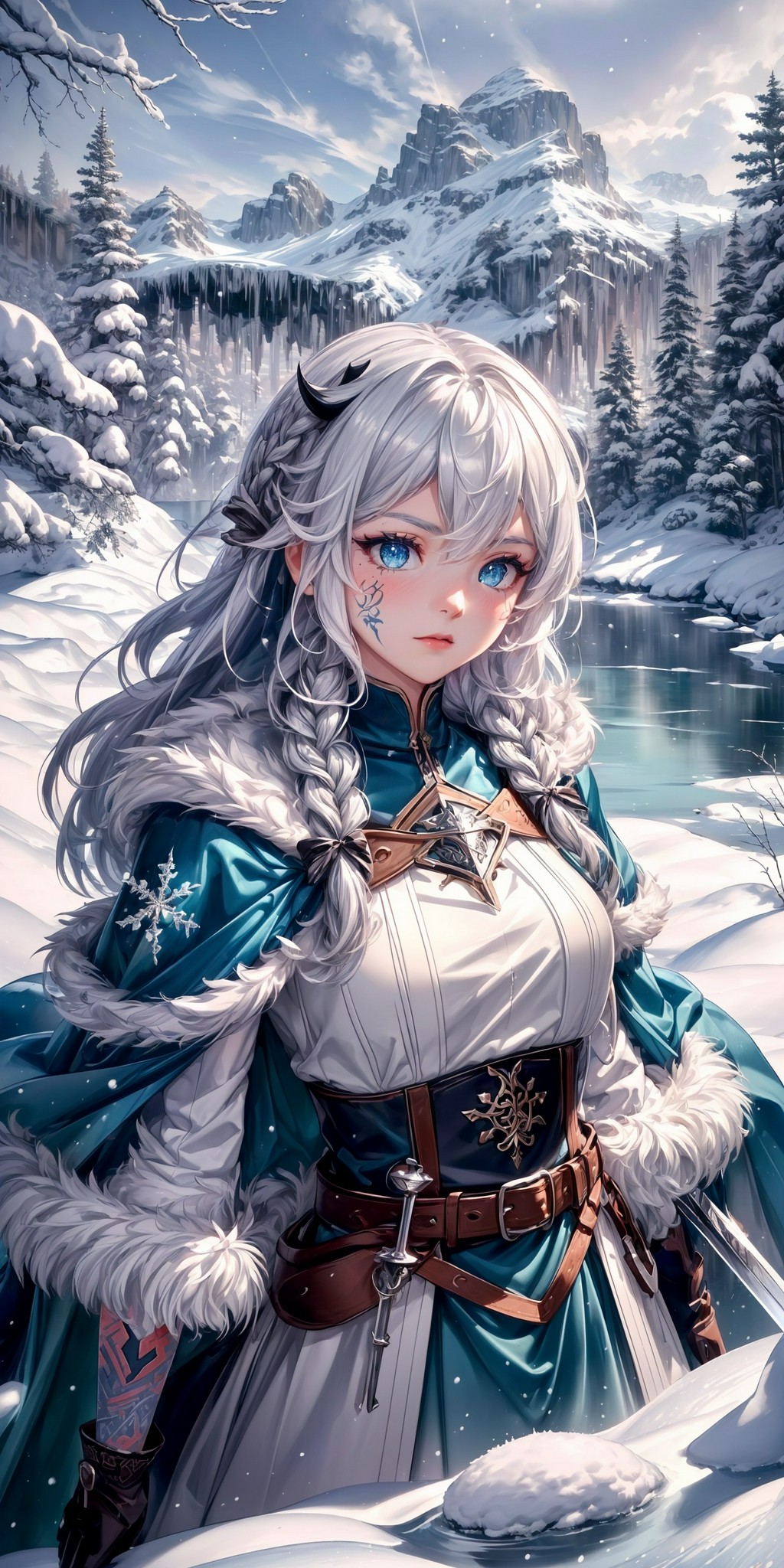 (Siddorf 300k likes and 1.3k followers challenge) 💙 The beautiful Sigríðr 💙 - Ghost edition — Yodayo