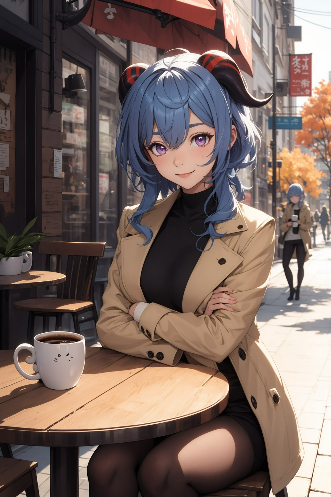 It's cozy here. Thank you for agreeing to have coffee with me) — Yodayo