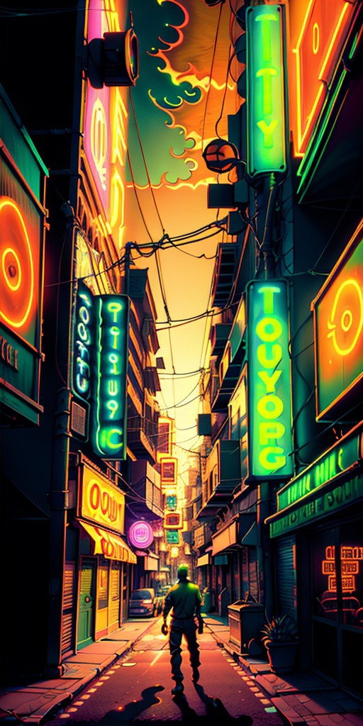 Psy Art City Street x7 — Yodayo