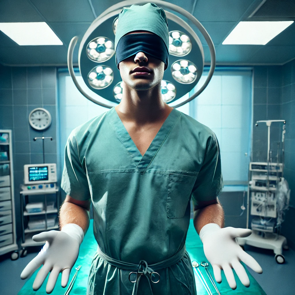 Blind surgeon on duty — Yodayo