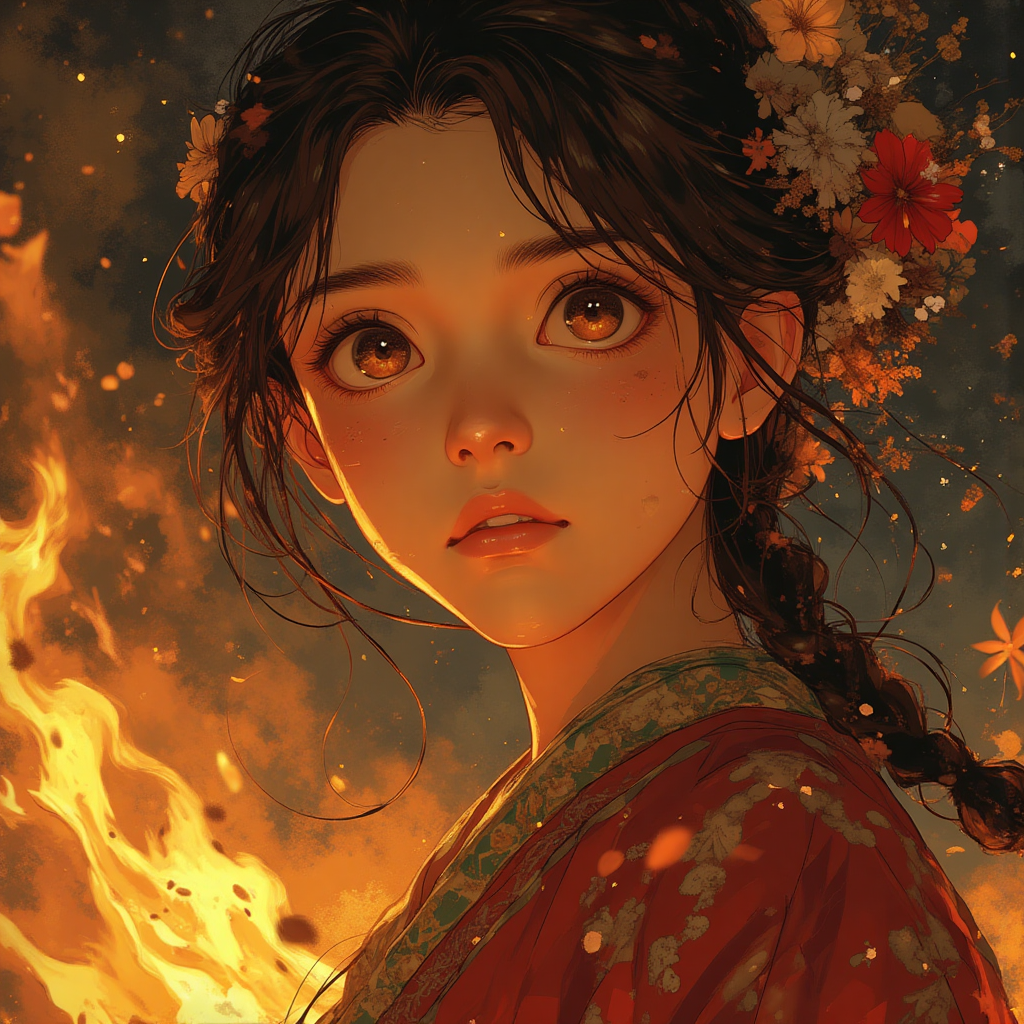Fire is her element — Yodayo