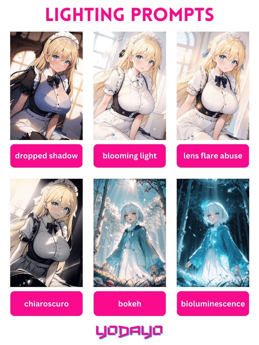 Lighting prompt guide — Yodayo