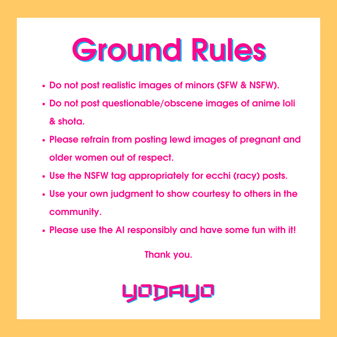 Ground Rules of Yodayo — Yodayo