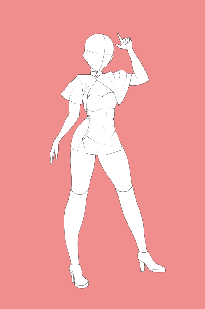 Controlnet pose reference pics: Standing — Yodayo