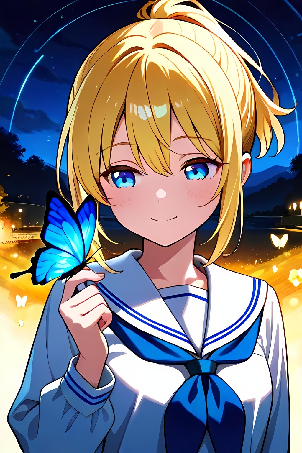 (For Moon Echo's Challenge) Yuki holding a butterfly 💛 — Yodayo