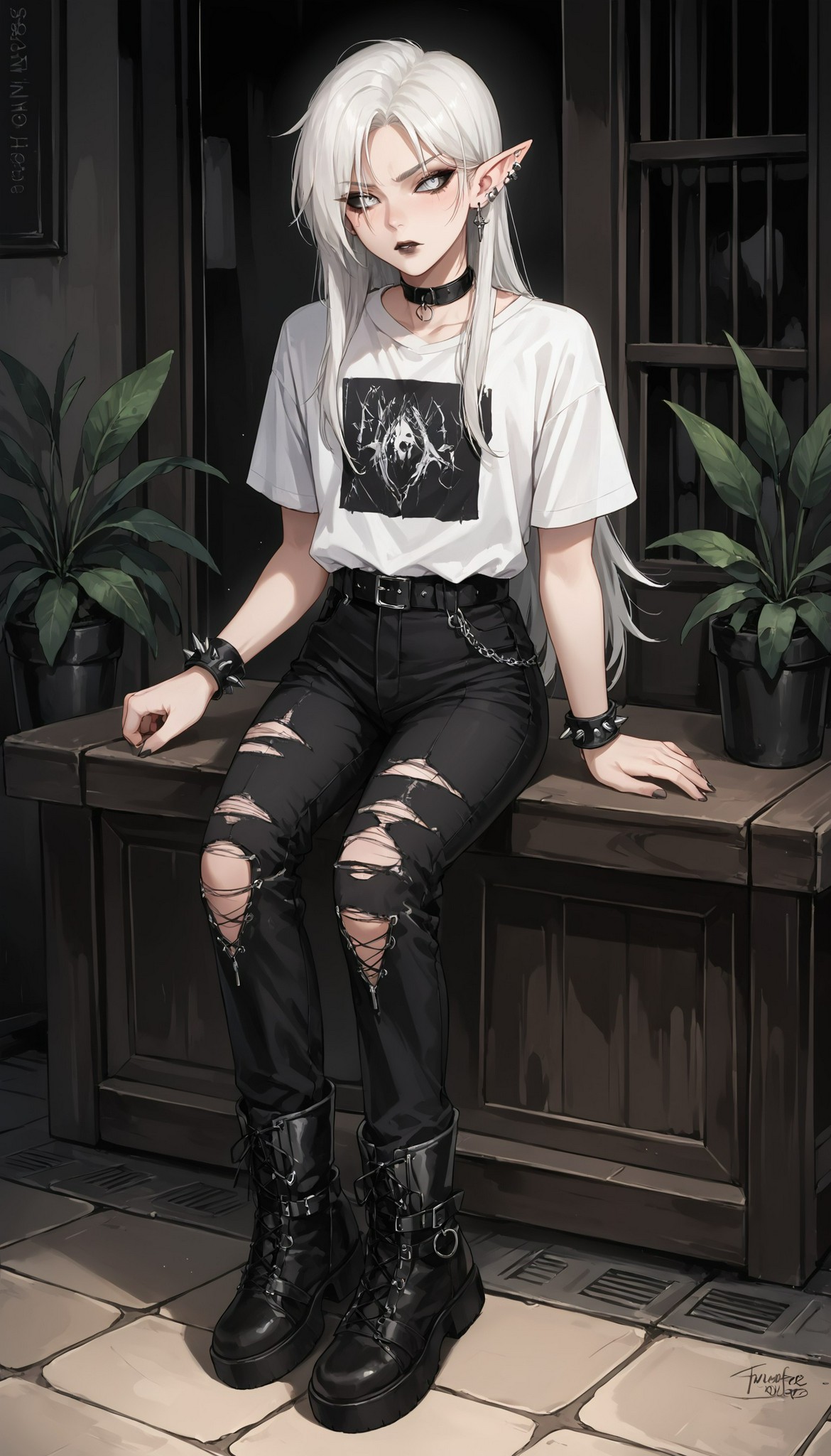 cool goth twink — Yodayo
