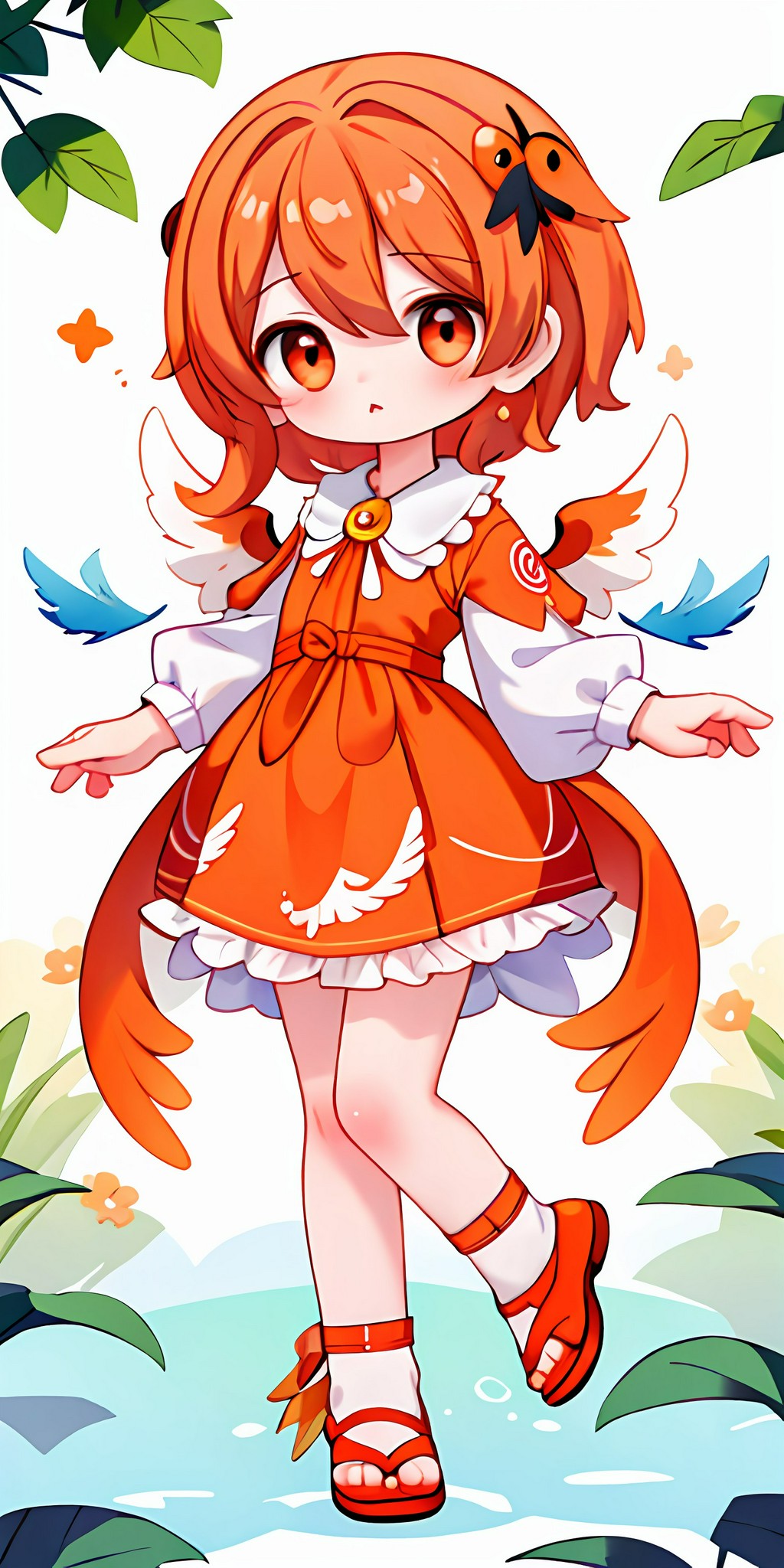 Cute bird girl, I used Reinatinho's prompt for this — Yodayo