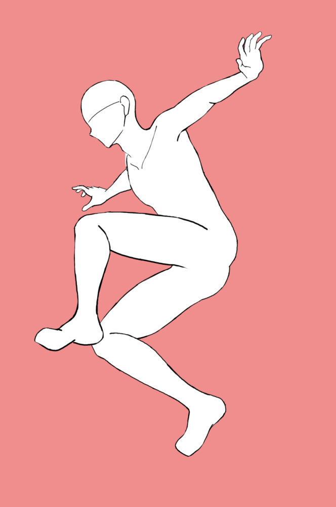 Controlnet pose ref pics: Running and jumping — Yodayo